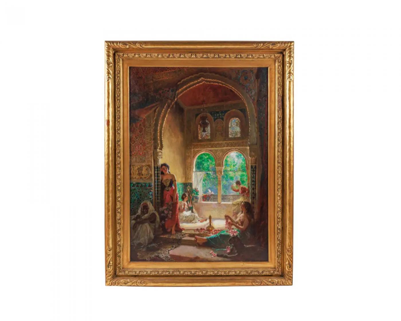 Rudolf Ernst - 19th Century Italian Orientalist Masterpiece Painting ...