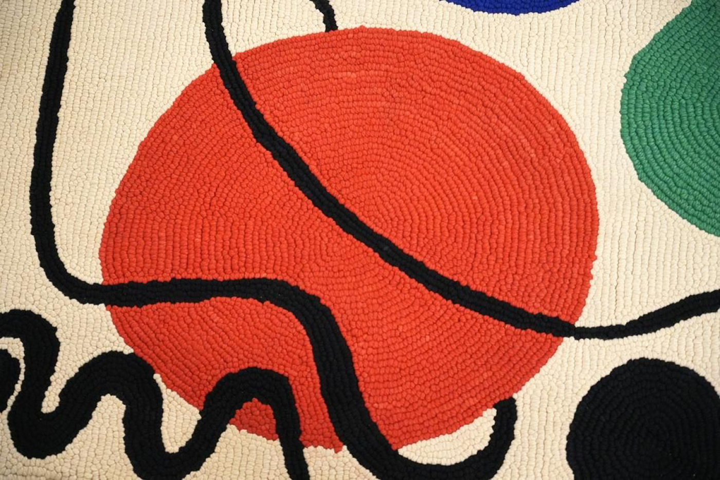 Rug after Alexander Calder 'Green Ball'