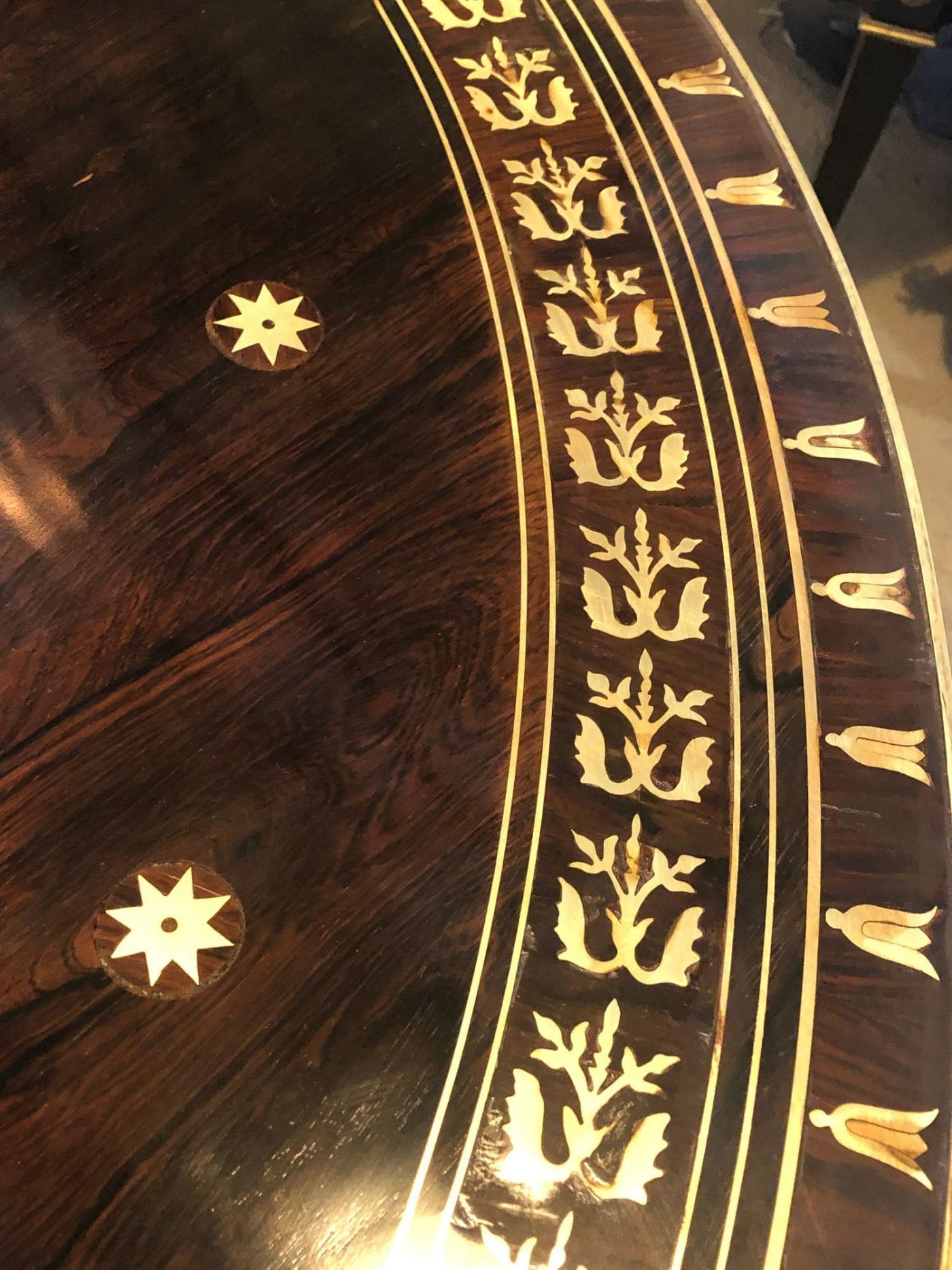 Russian Neoclassical 19th Century Rosewood Breakfast / Center / Dining ...
