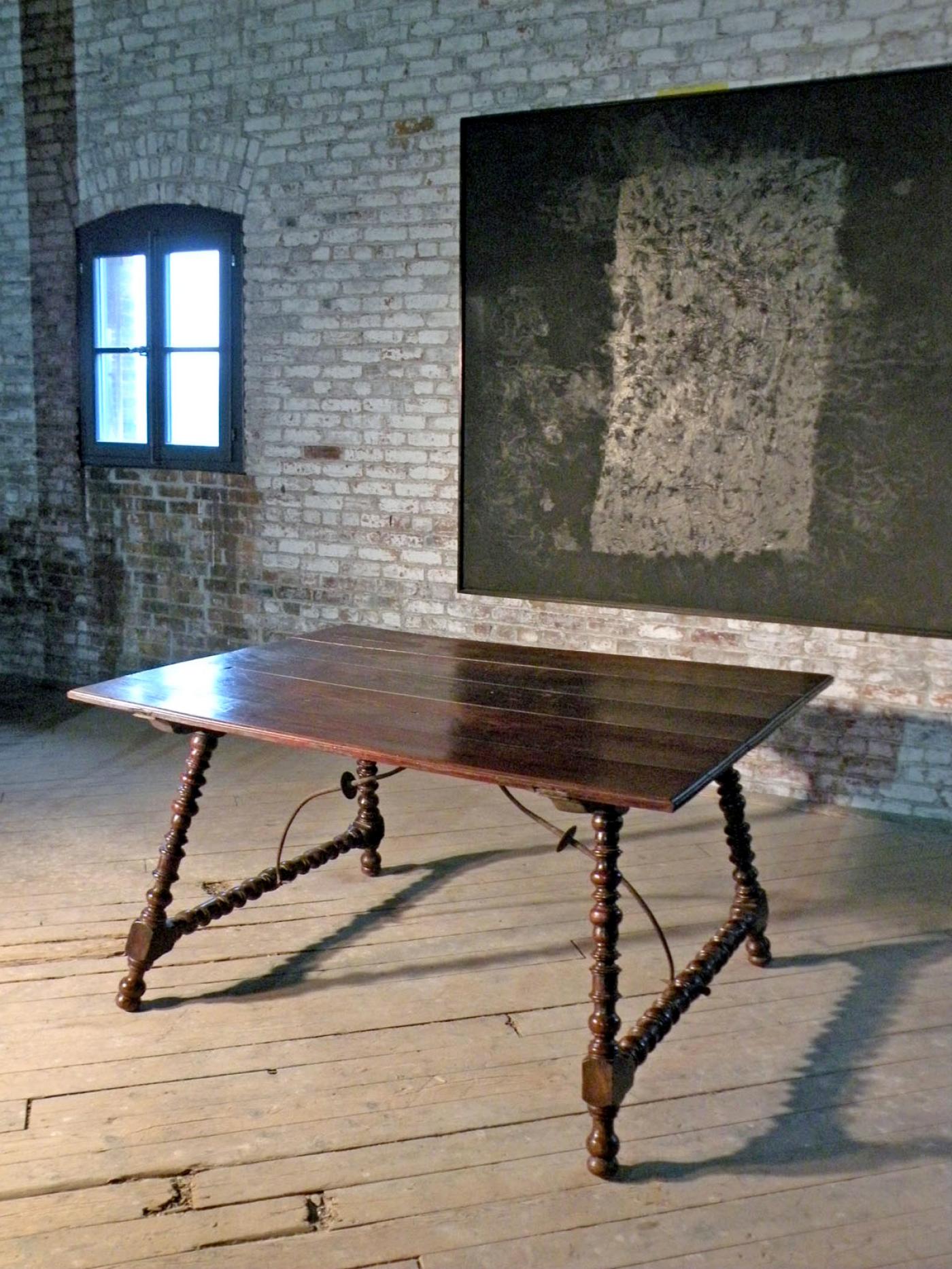 Rustic Spanish 18th Century Chestnut Dining or Center Table