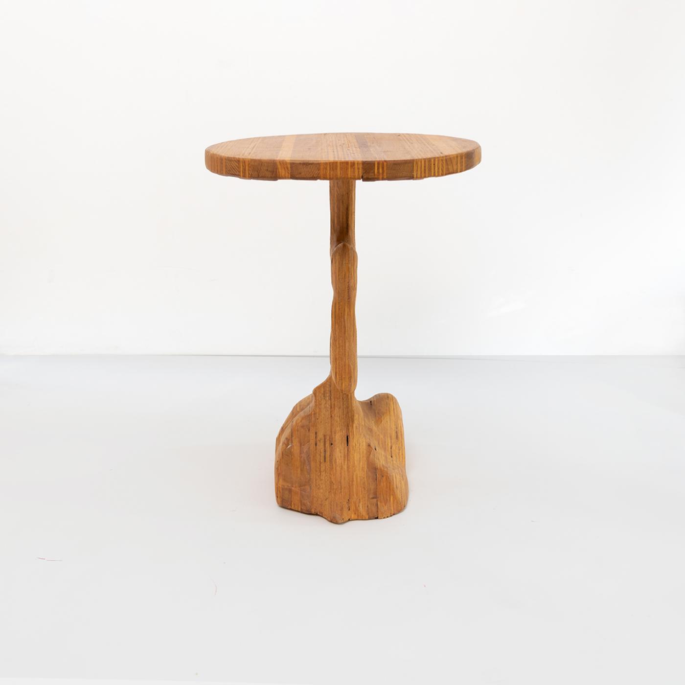 SCANDINAVIAN MODERN CROOKED COLUMN TABLE