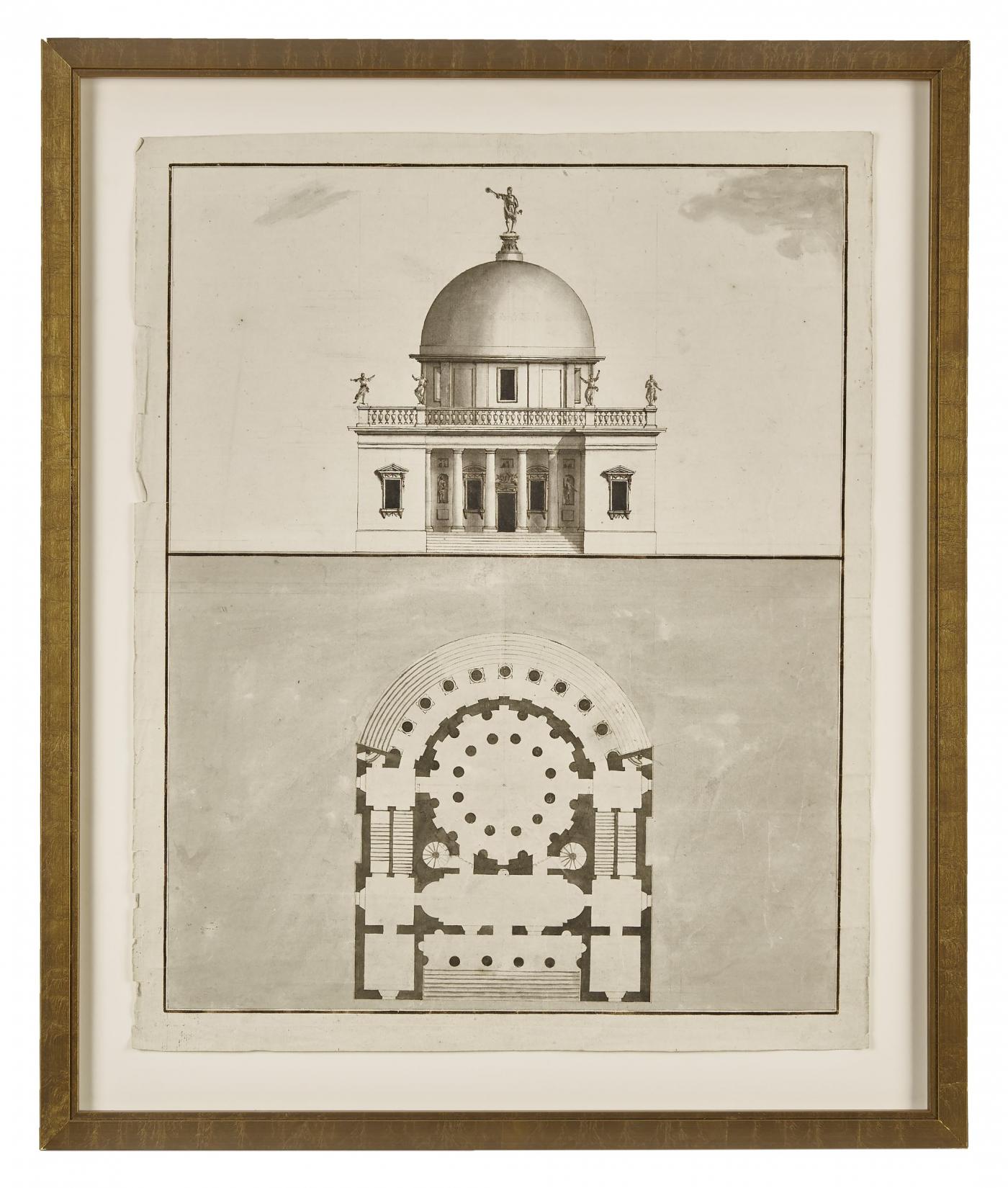 SET OF FIVE 18TH CENTURY ITALIAN ARCHITECTURAL DRAWINGS
