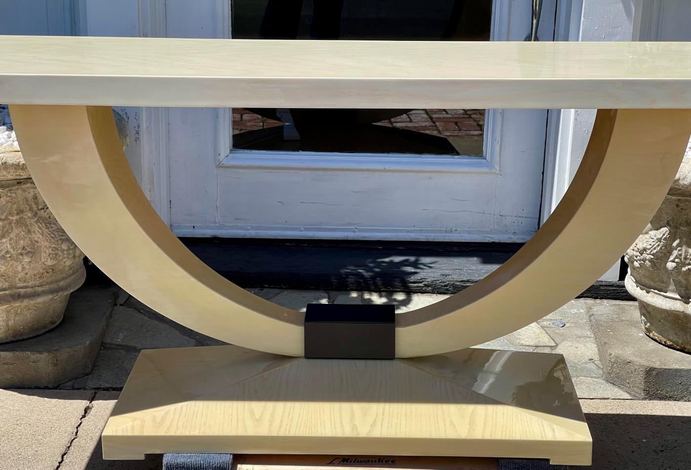 Sally Sirkin Lewis - Art Deco Style J. Robert Scott U Form Console Sofa ...