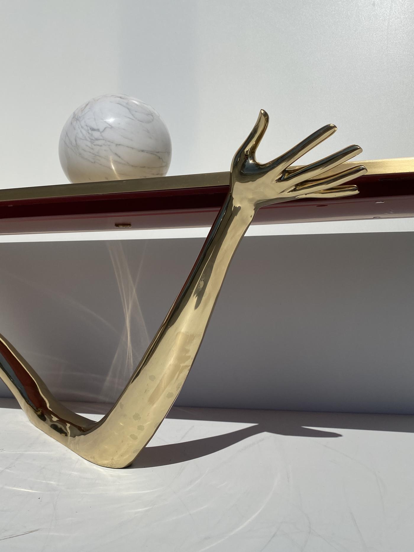 Salvador Dalí - "Leda" Hand and Foot Coffee Table by Salvador Dali