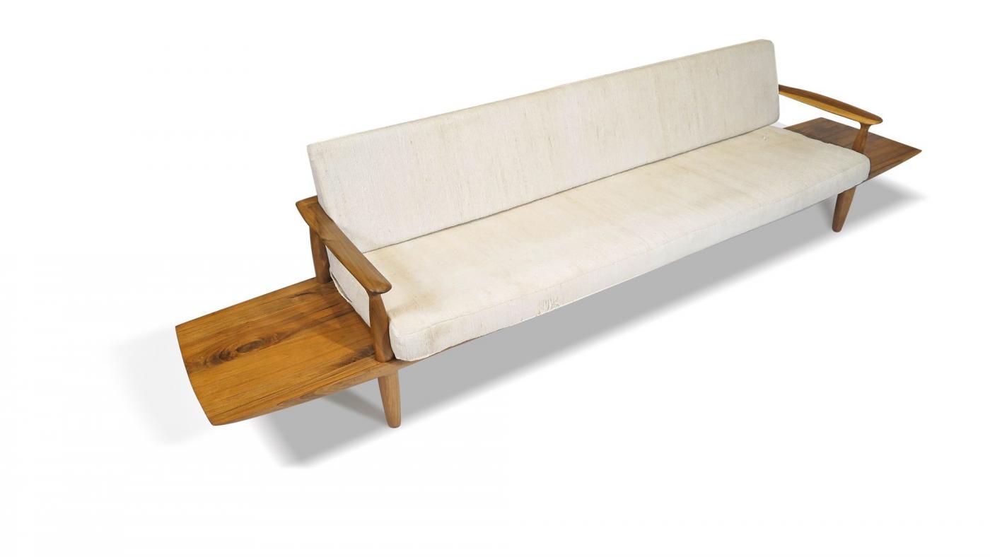 Sam Maloof - 1960's California Studio Walnut Sofa Bench