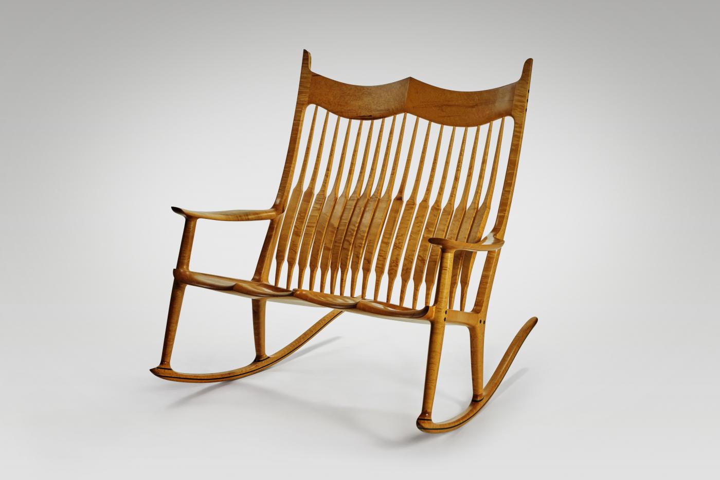Sam Maloof - Double Rocking Chair by Sam Maloof