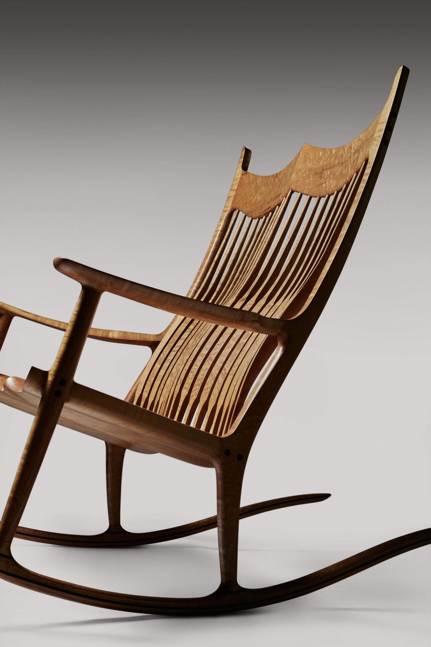 Sam Maloof - Double Rocking Chair by Sam Maloof