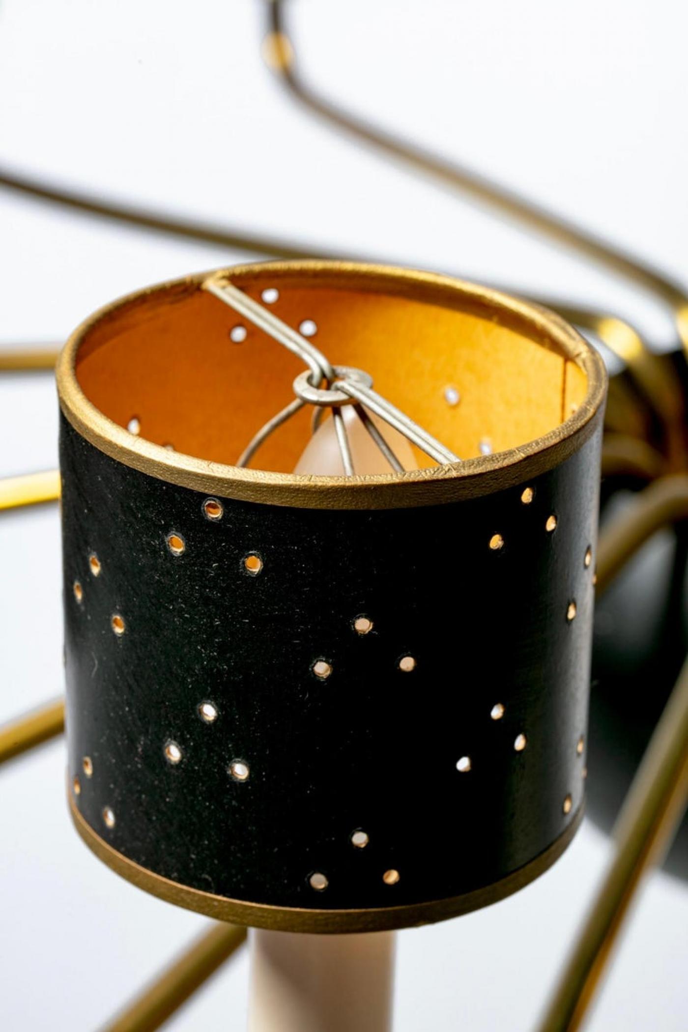 Samuel Marx - Mid-Century Modern Samuel Marx Style Large Atomic 15-Arm ...