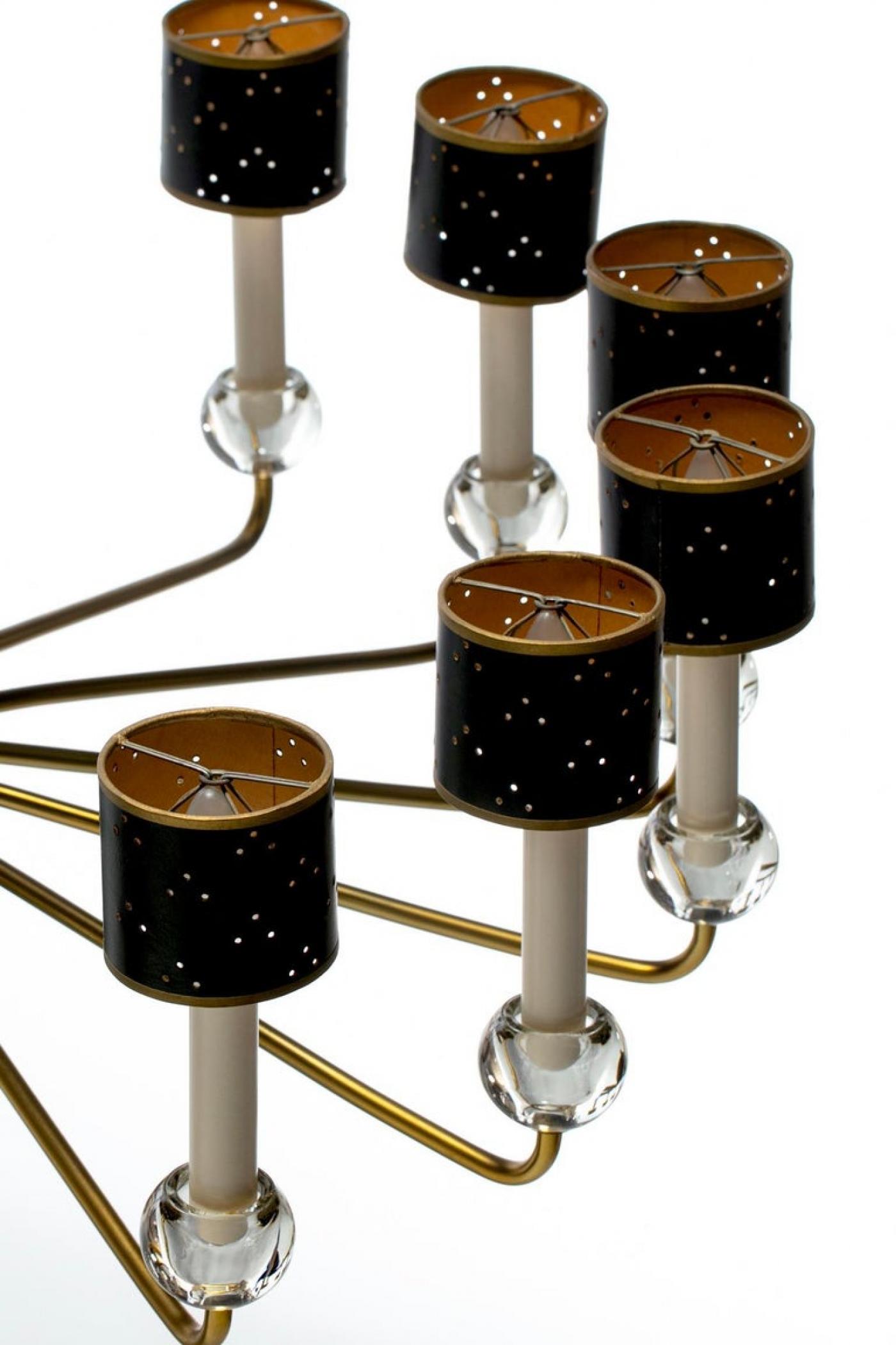 Samuel Marx - Mid-Century Modern Samuel Marx Style Large Atomic 15-Arm ...