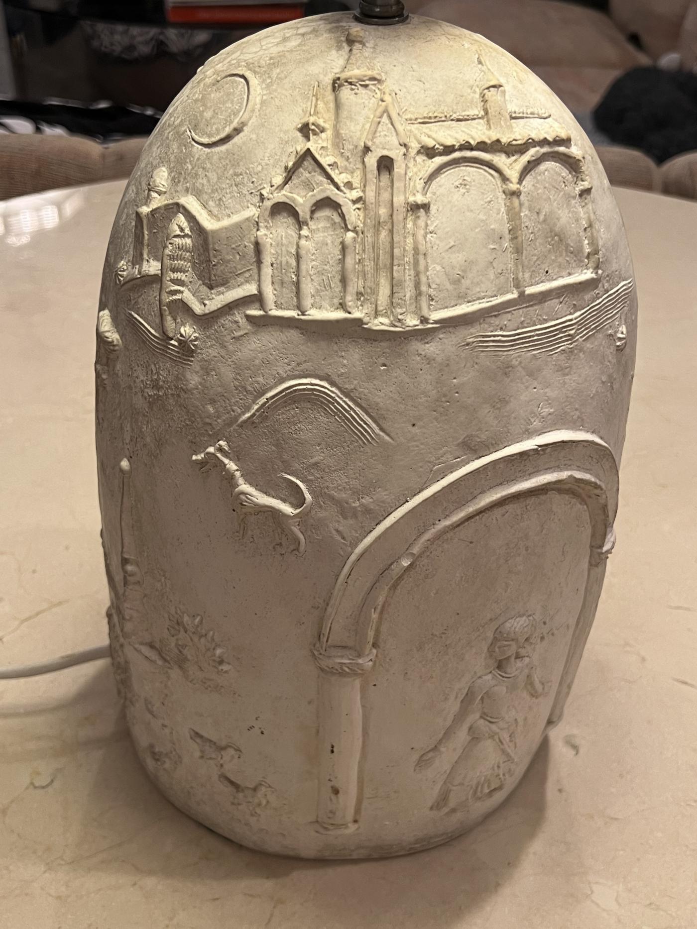 Samuel Marx - RARE MODERNIST OLD WORLD SCENIC VILLAGE NIGHT/DAY POTTERY ...