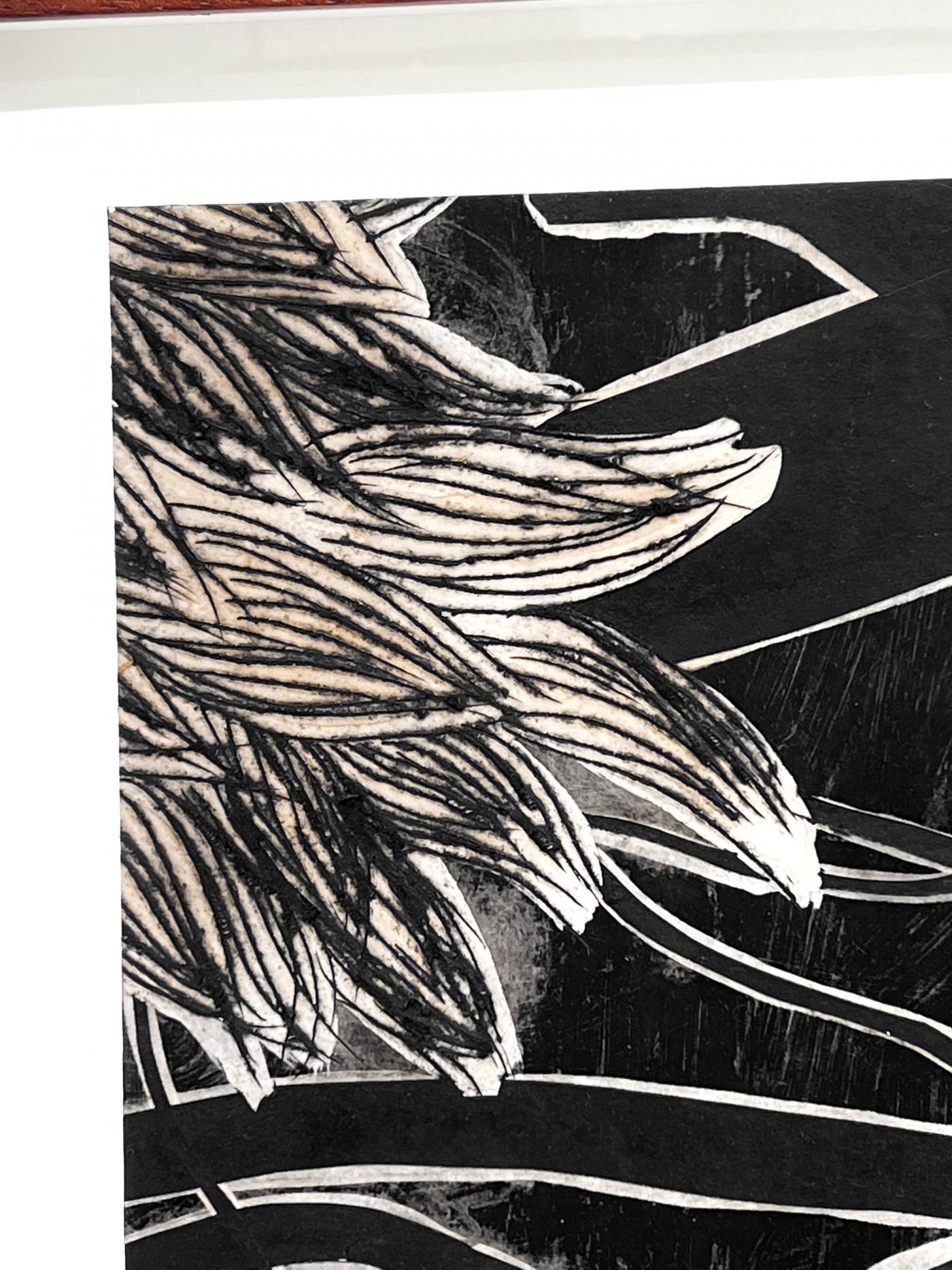 Sara Skaaning - Framed Oil Painting on Board by Sara Skaaning