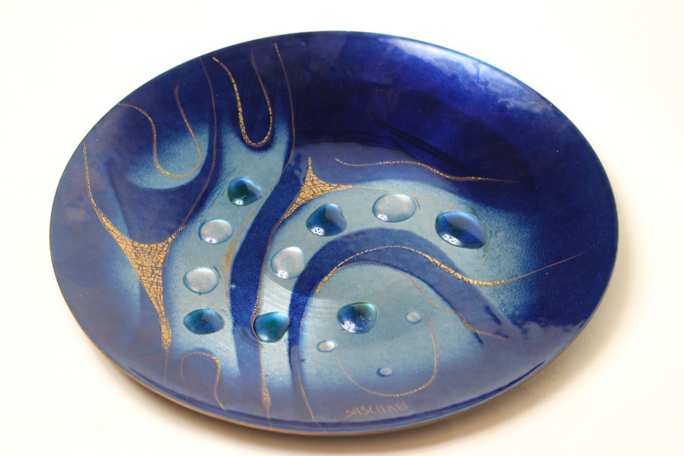 Sascha Brastoff - Large Enamel Plaque on Copper by Sascha Brastoff ...