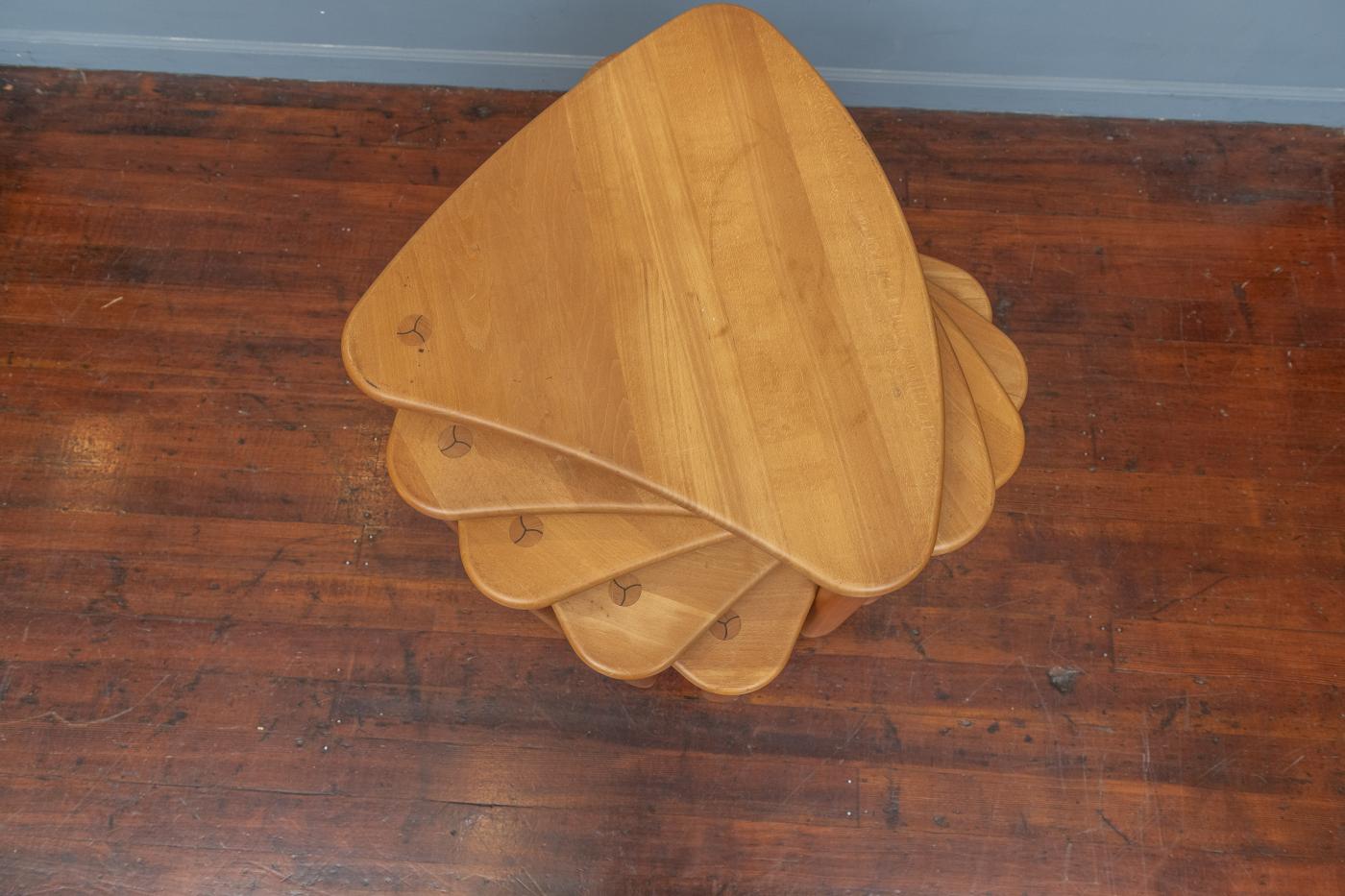 Scandinavian Modern Coffee Table or Stacking Tables