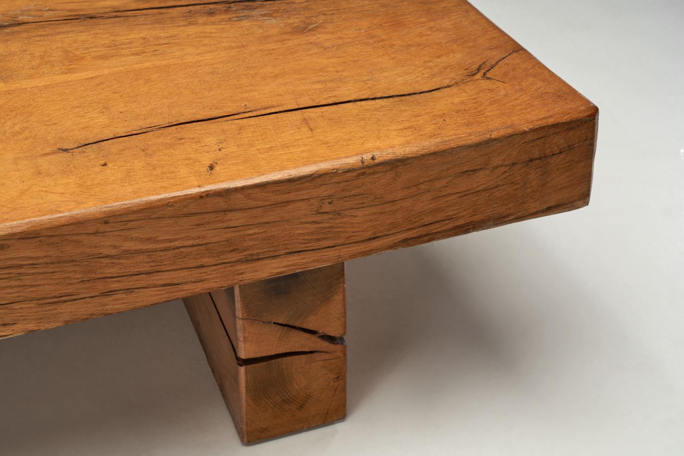 Scandinavian Solid Wood Coffee Table, Scandinavia ca 1950s