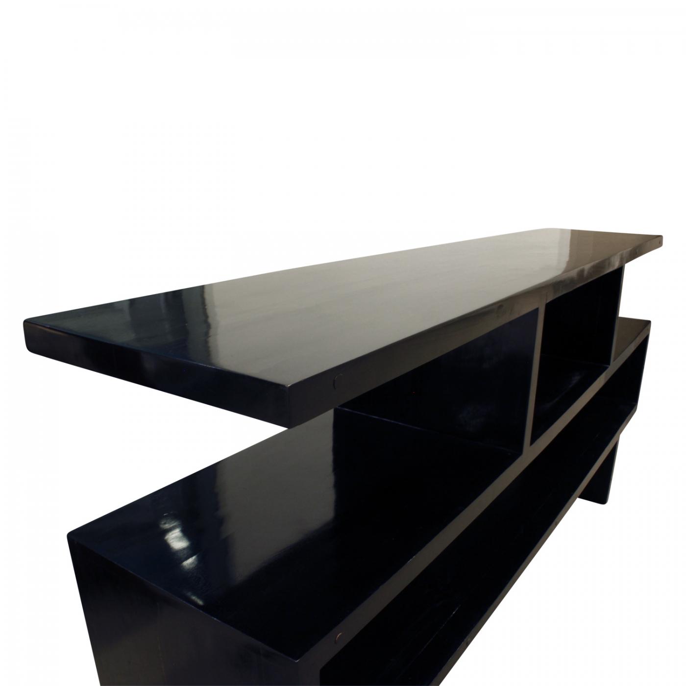 Sculptural Book Case in Ebonized Walnut 1990s