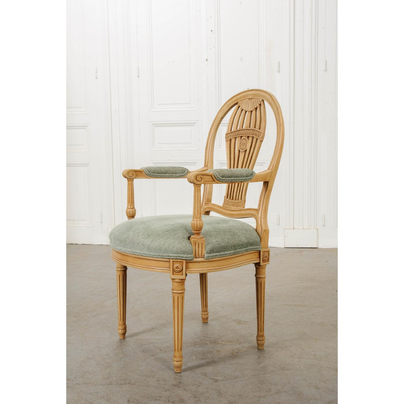 Set of 10 French 20th Century Reproduction Balloon Back Dining Chairs