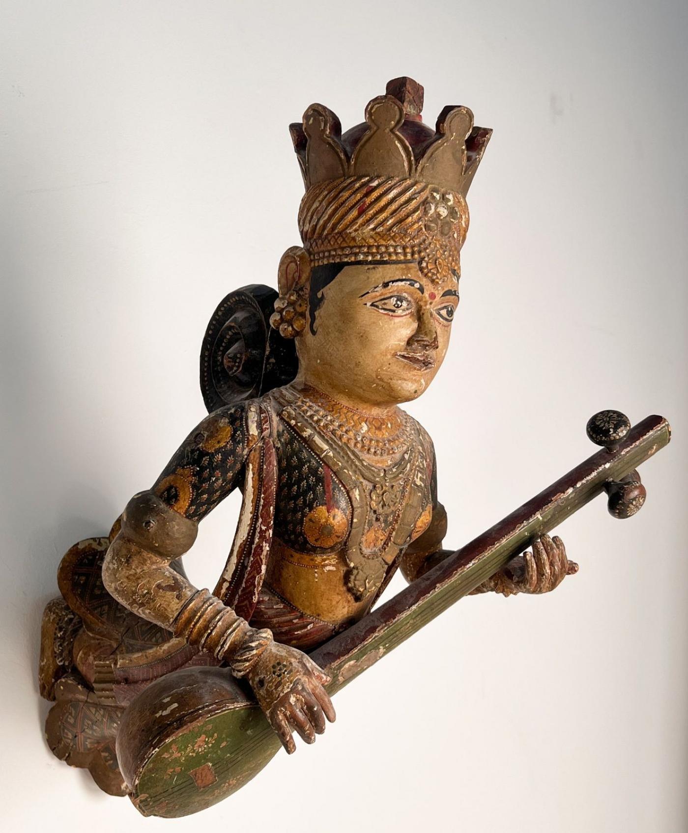 Set of 4 Celestial Musicians, India circa 1890