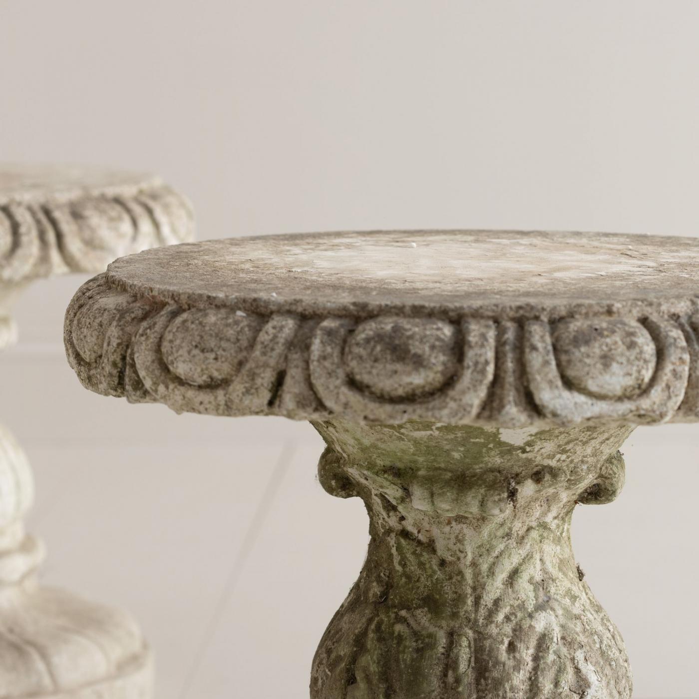 Set of Four Italian Concrete Garden Stools