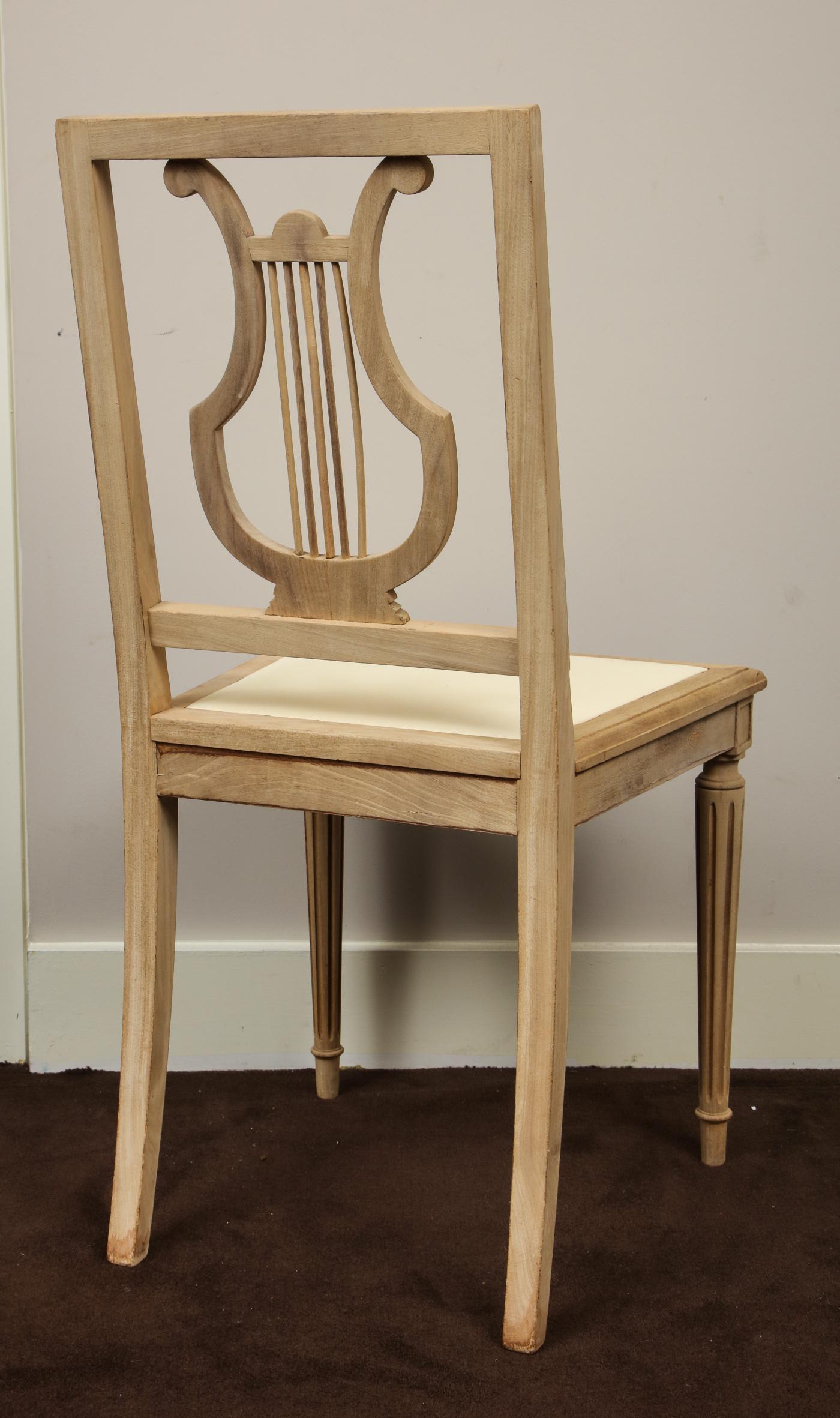 Set of Lyre Back Dining Chairs