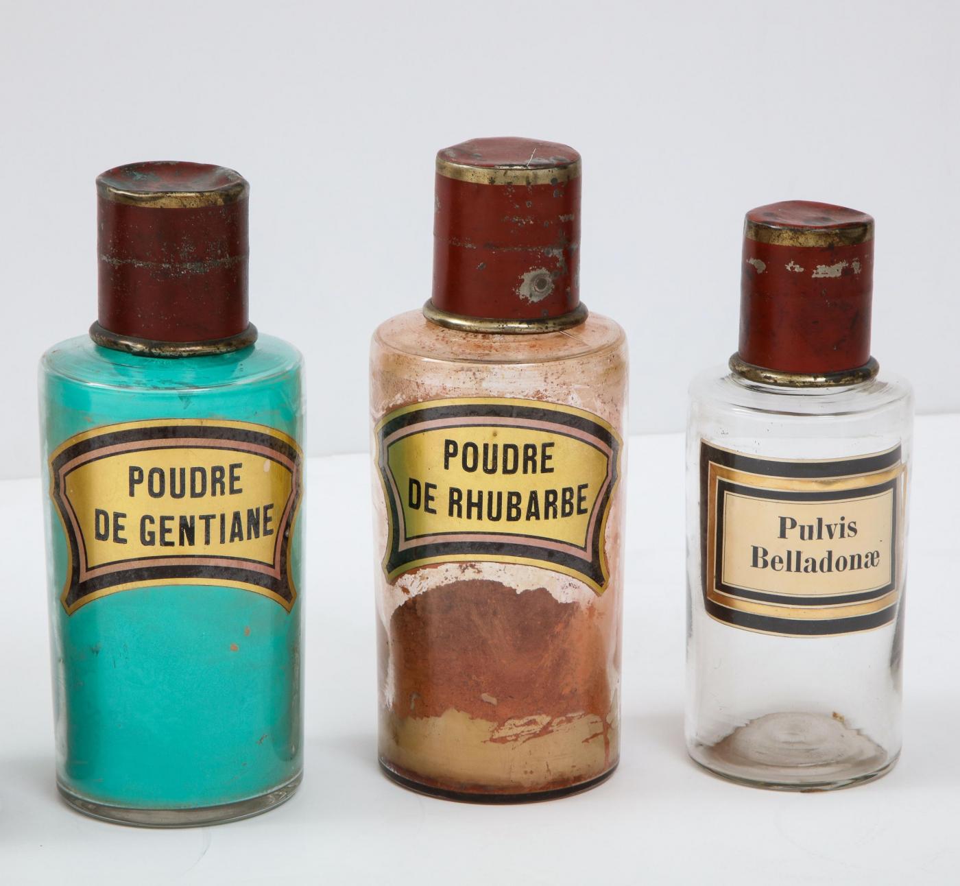 Set of Nine Pigment Jars