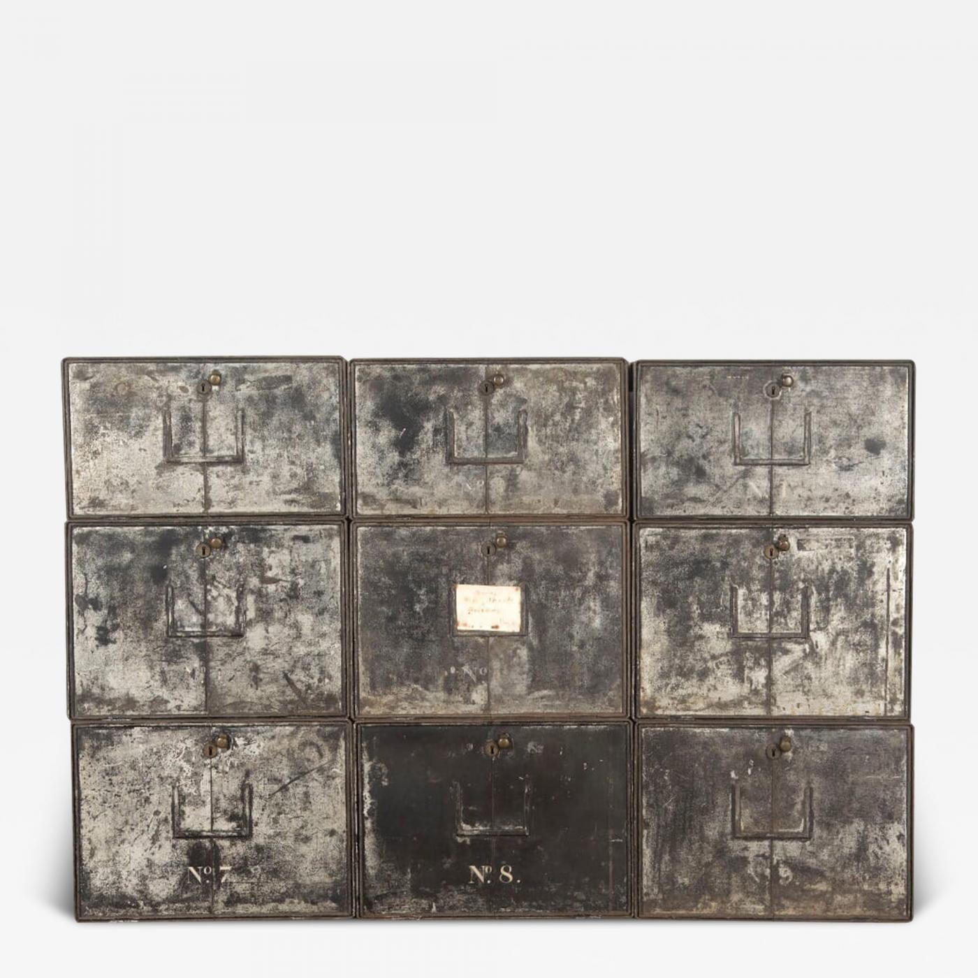 Set of Nine Solicitor's Deed/Document Boxes