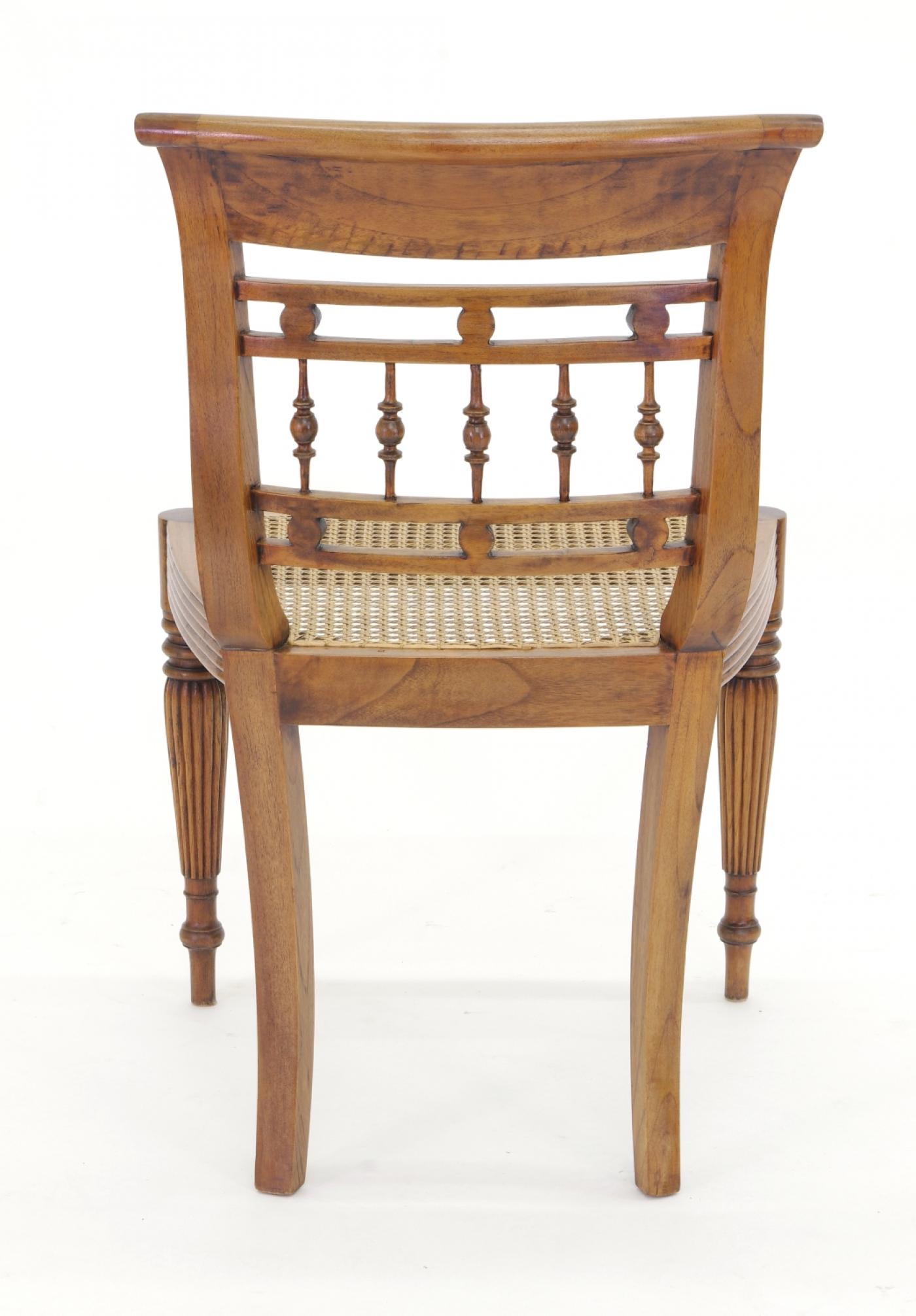 Set of Six British Colonial Dining Chairs, 1830