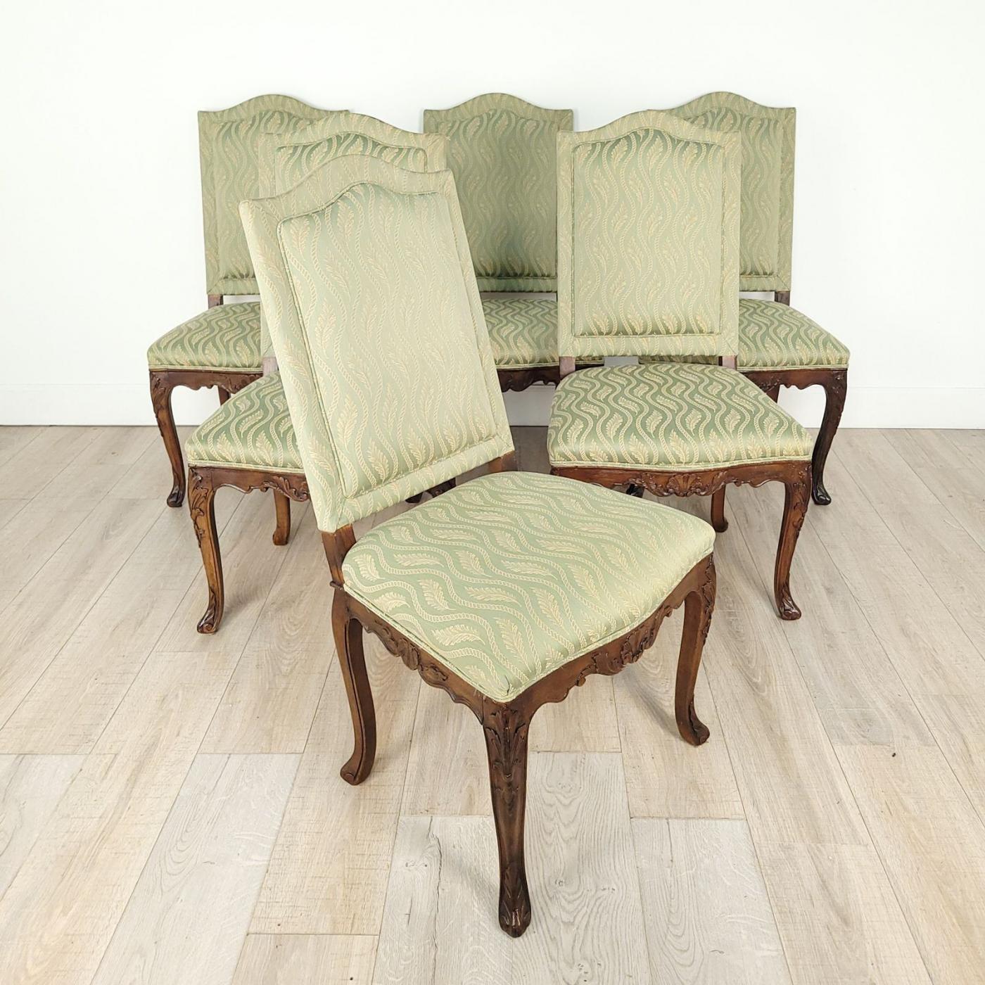 Set of Six Regence Dining Chairs, circa 1730