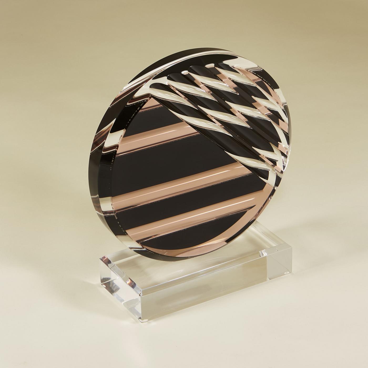 Shlomi Haziza - 1990s Circular Lucite sculpture by Shlomi Haziza