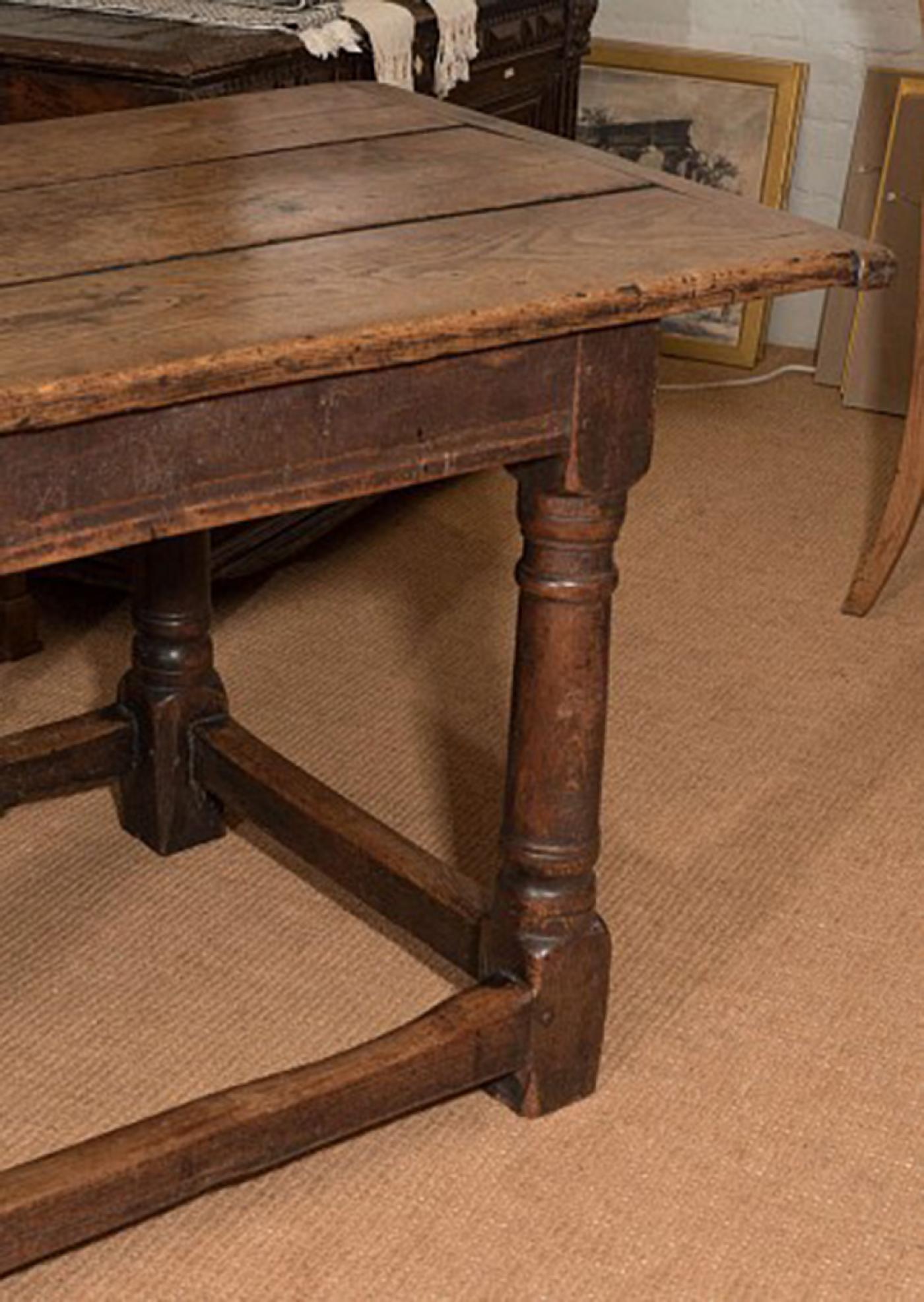Six-Legged Cromwellian Refectory Table, 17th Century