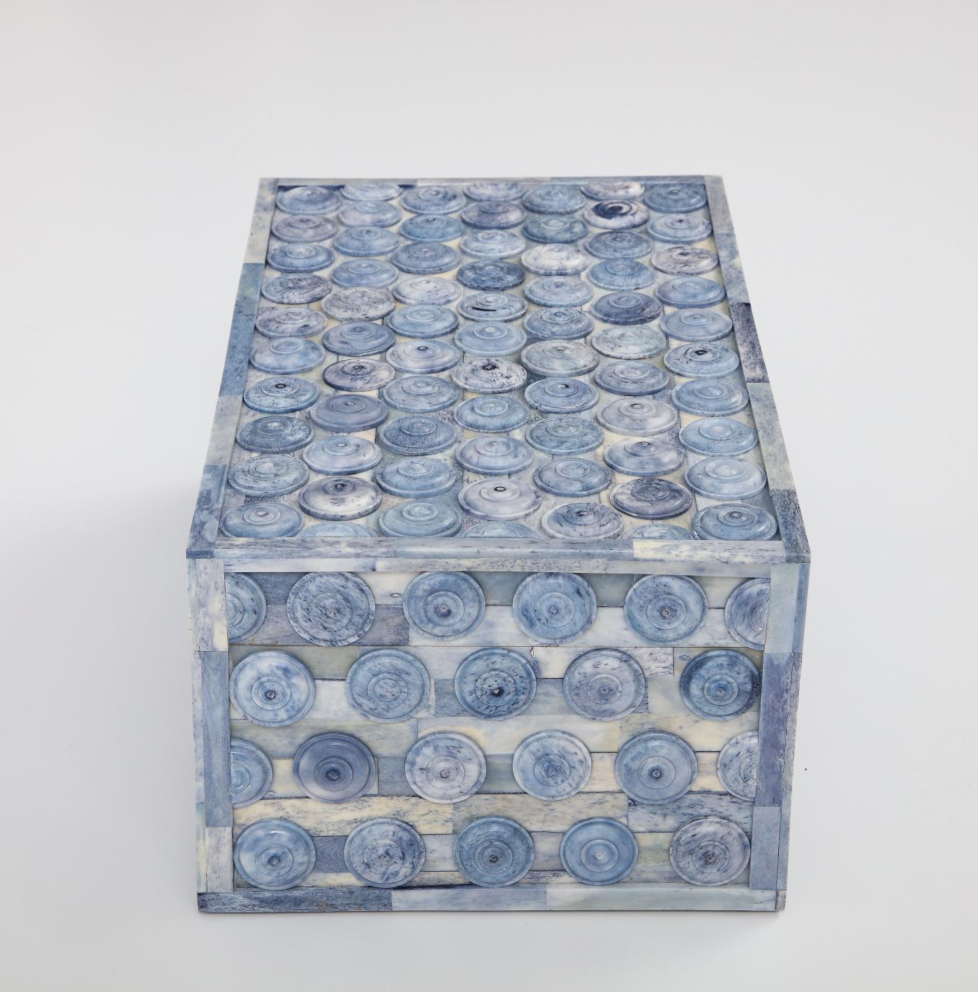 Sky Blue Disc Embellished Box