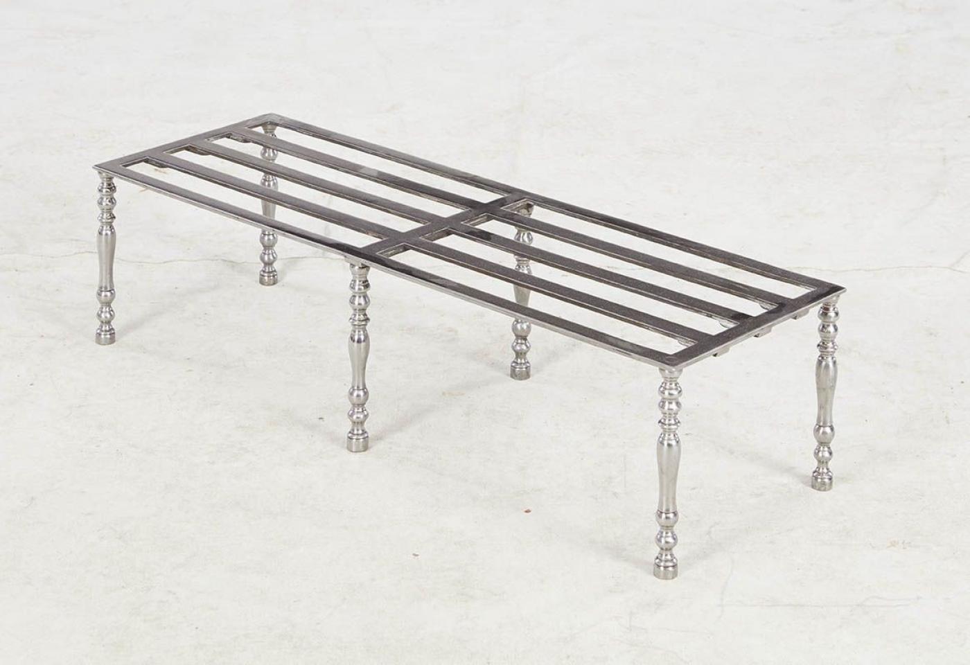 Slatted Six Leg Steel Luggage Stand