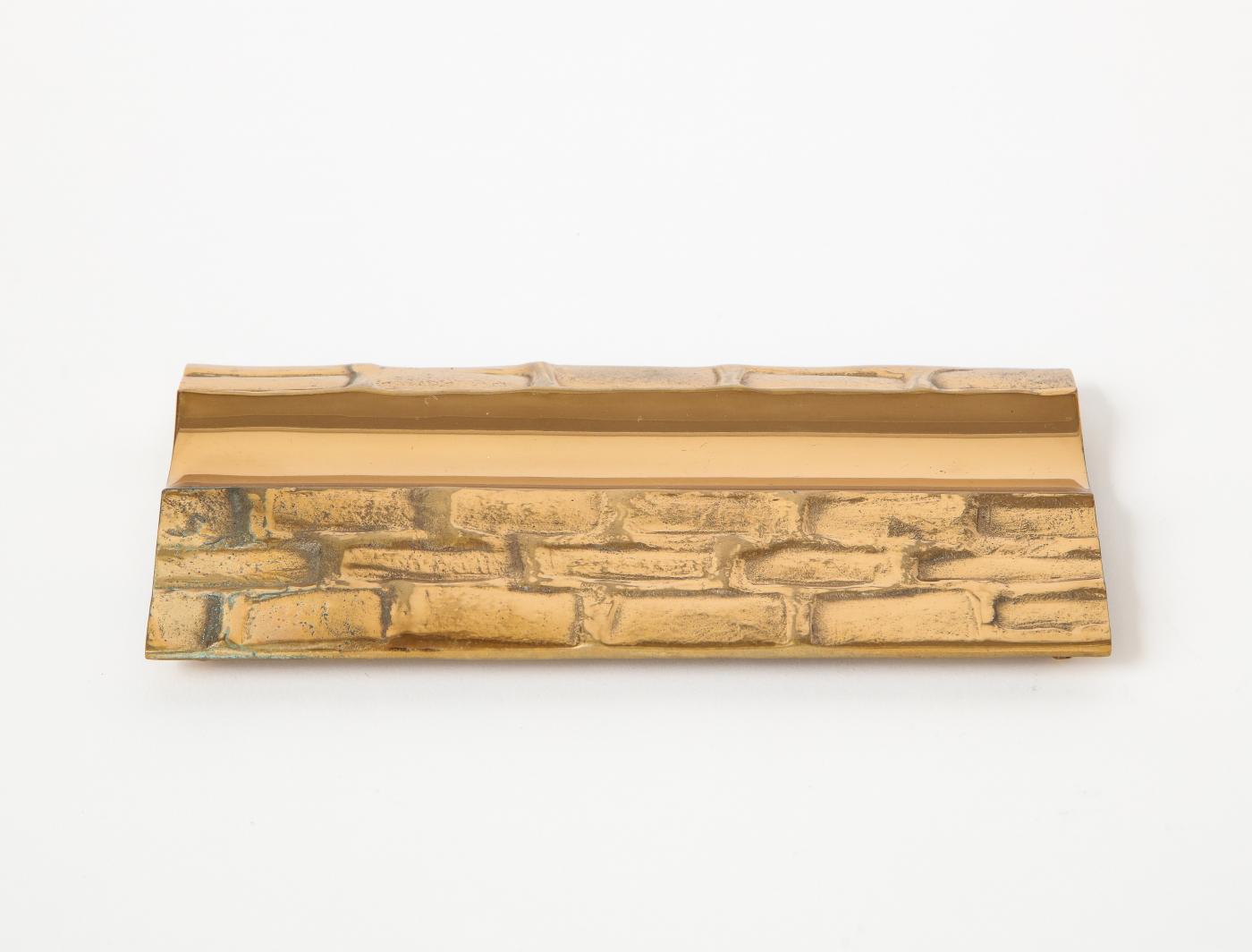 Small Decorative Vintage Bronze Tray