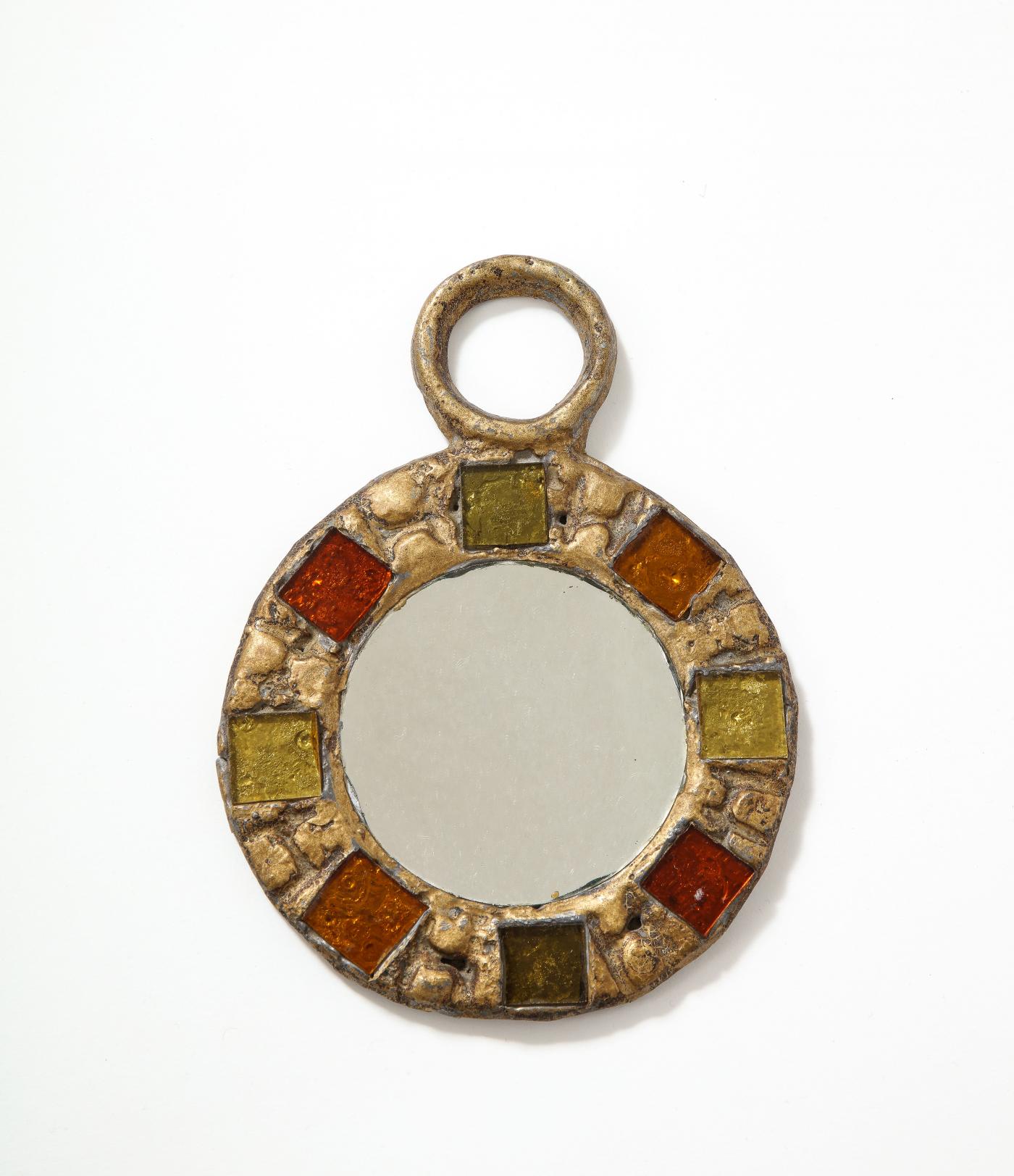 Line Vautrin - Small Mirror in the Manner of Line Vautrin, France, c. 1960
