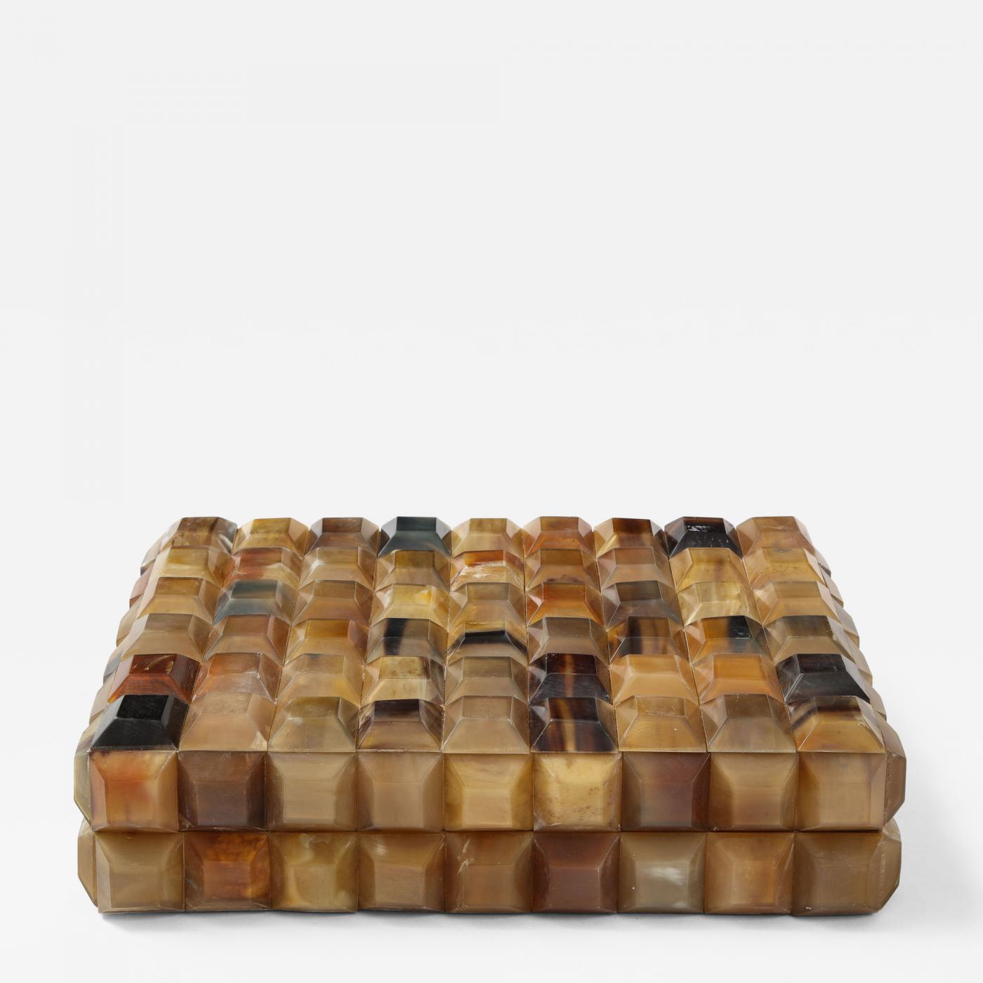 Square Shaped Horn Tile Box