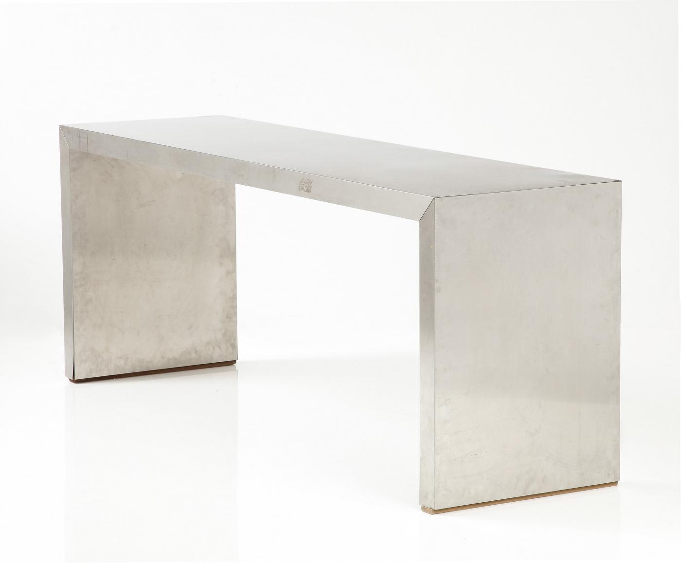 Steel Parsons Console Table