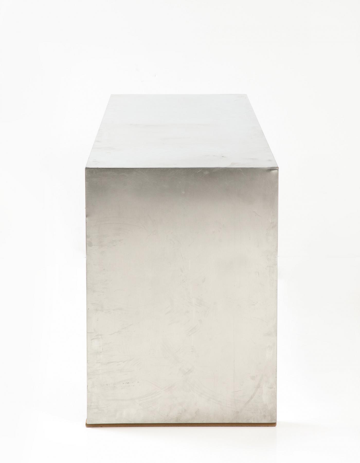 Steel Parsons Console Table