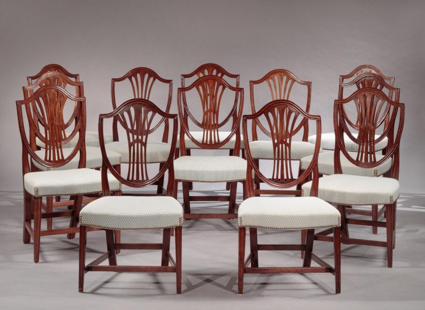 Stephen Badlam - Matched Set of Twelve Federal Side Chairs attributed ...