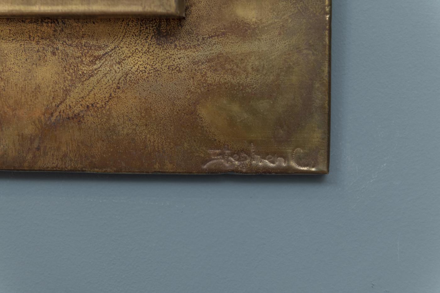 Stephen Chun Brutalist Abstract Wall Sculpture