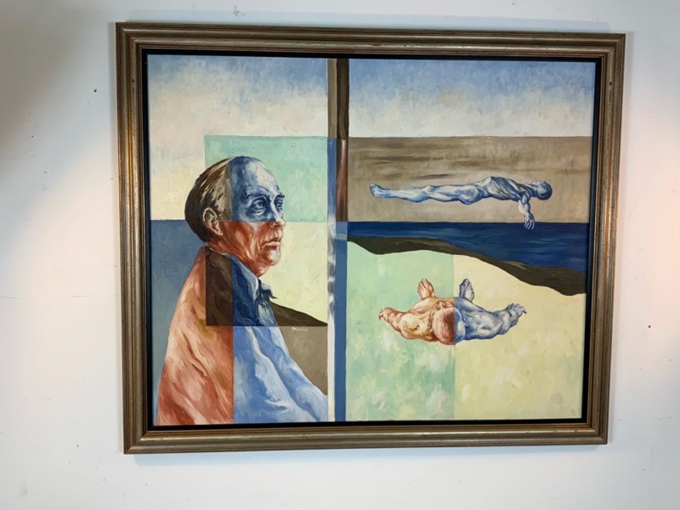 Stephen Missal - HYPNOTIC 1960's PAINTING TITLED TRANSCENDENTAL II BY ...