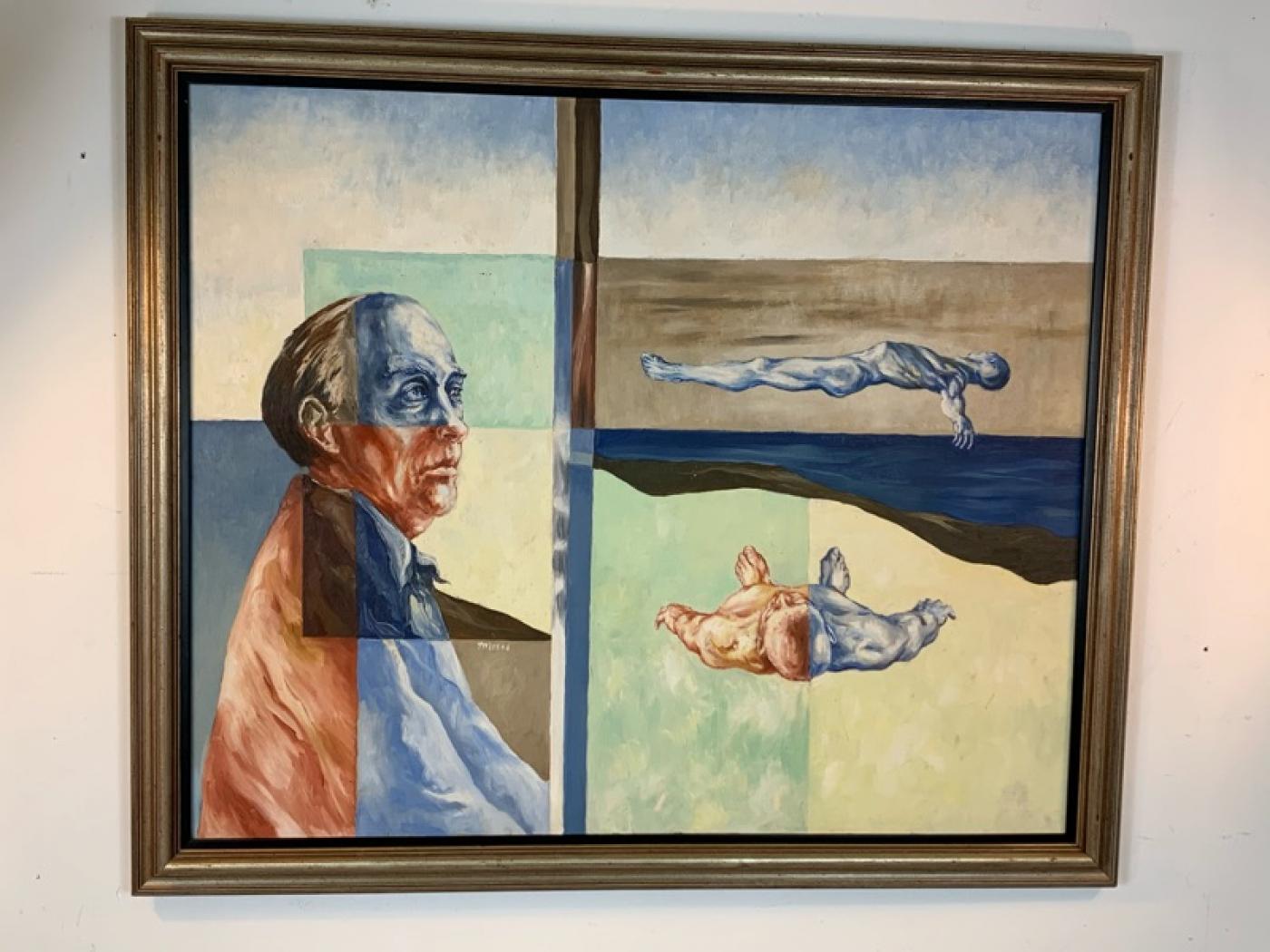 Stephen Missal - HYPNOTIC 1960's PAINTING TITLED TRANSCENDENTAL II BY ...