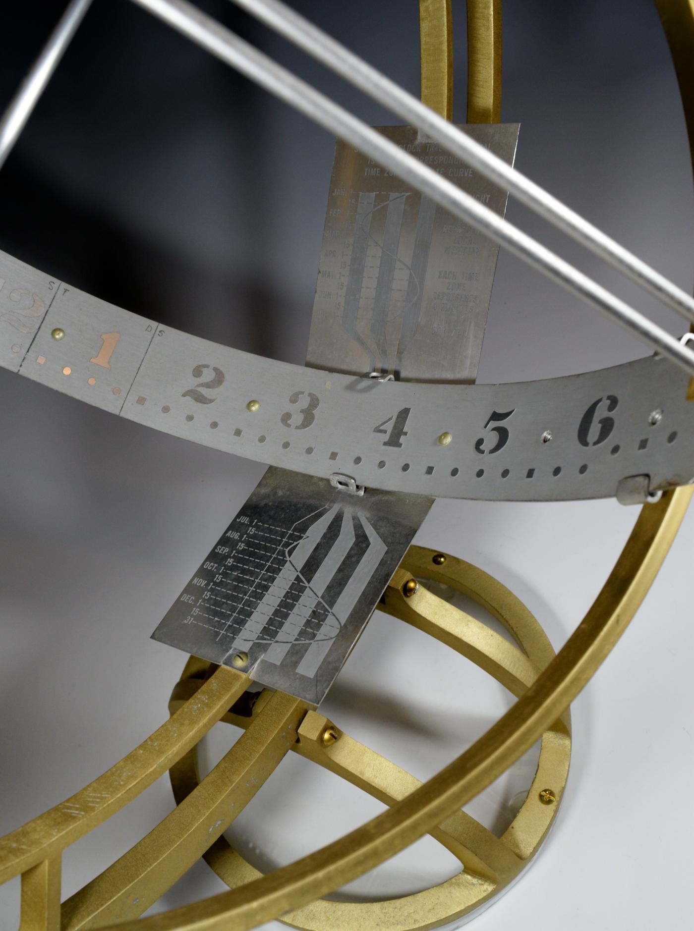 Sundial Sun Clock Modernist Mid Century Armillary