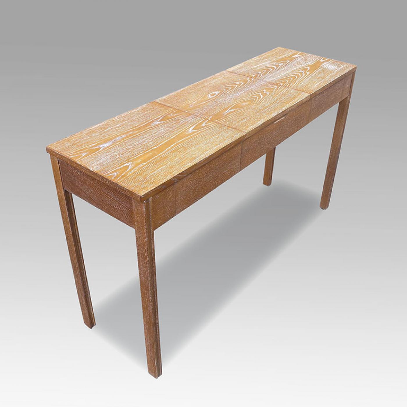 Swedish Console Dressing Table in Limed Oak