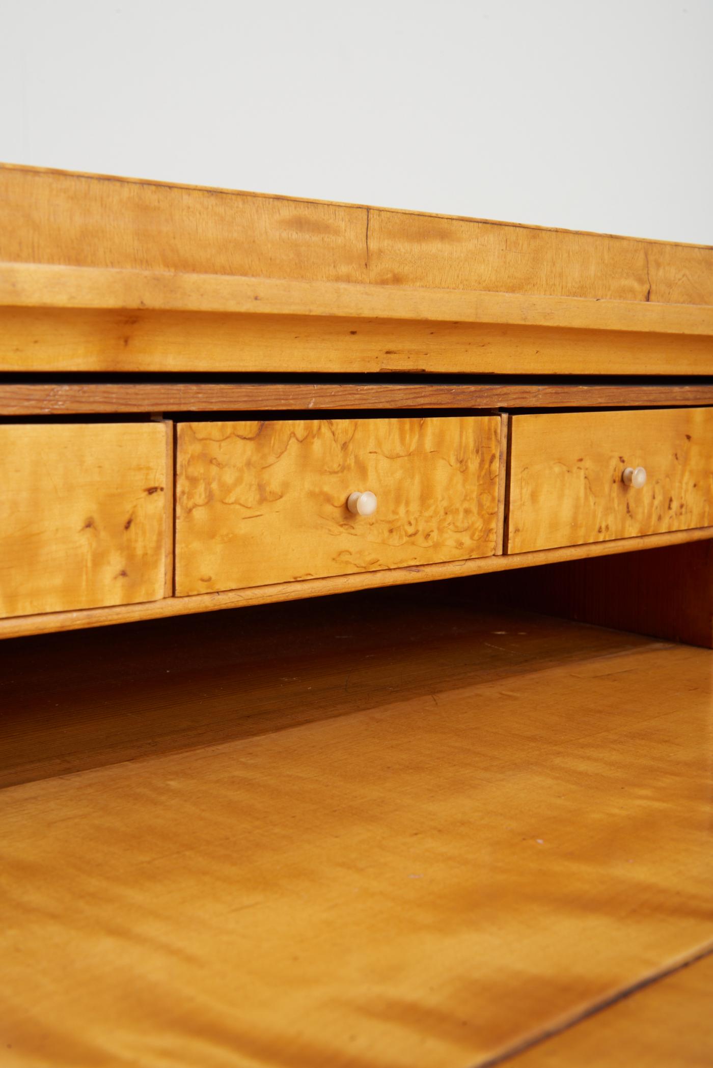 Swedish Satin Birch Chest of Drawers