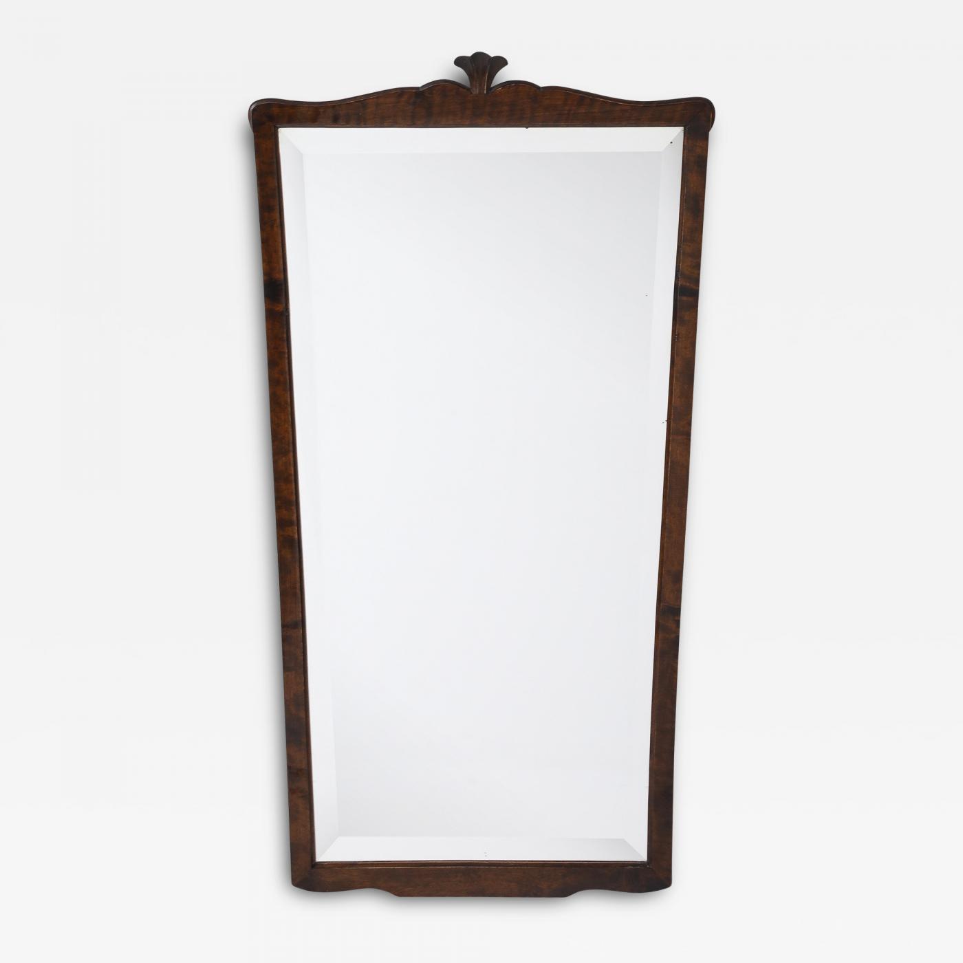 Swedish Stained Birch Mirror, Circa 1940s