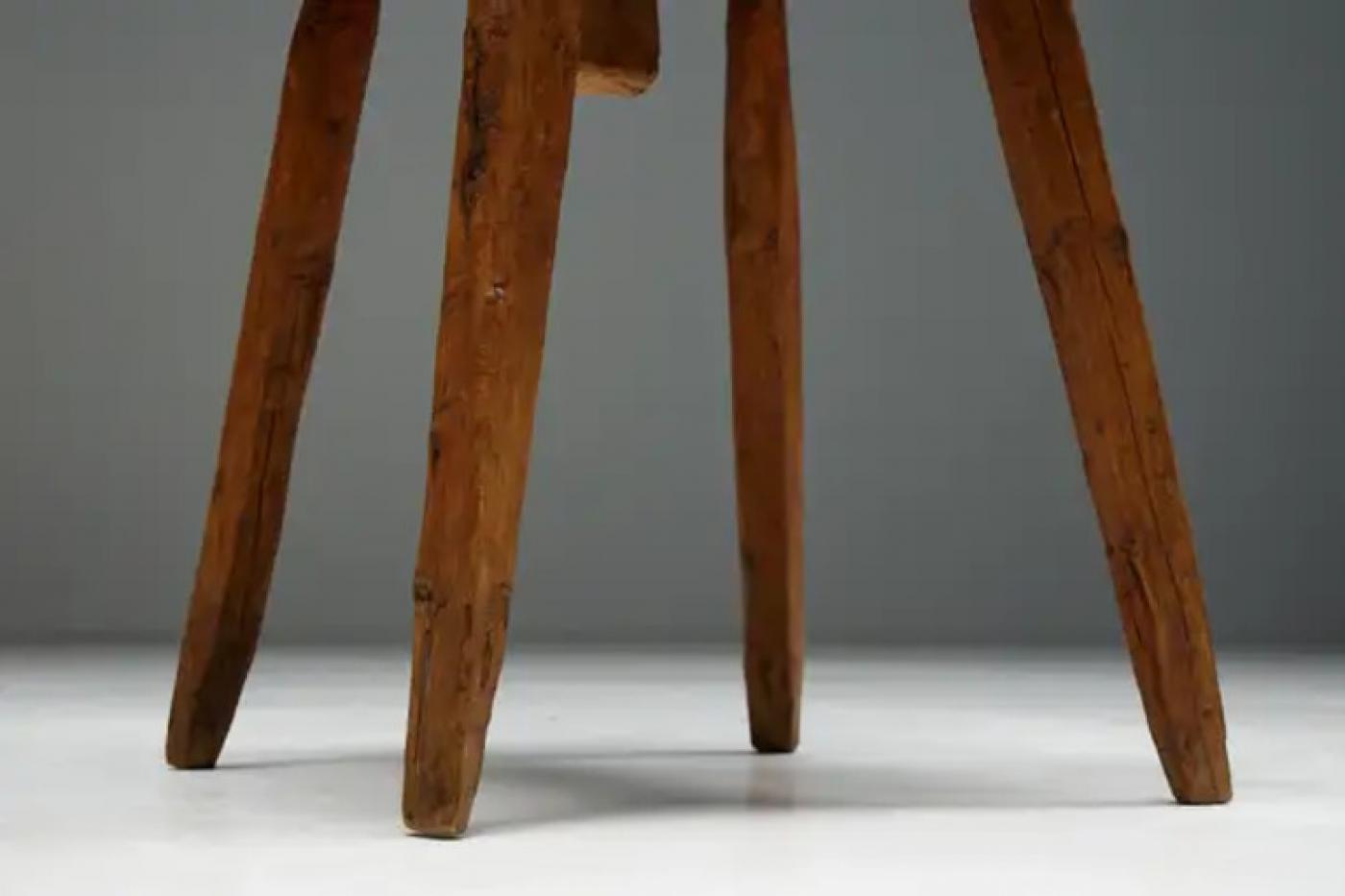 Swiss Alpine Folk Art Chair, 19th Century