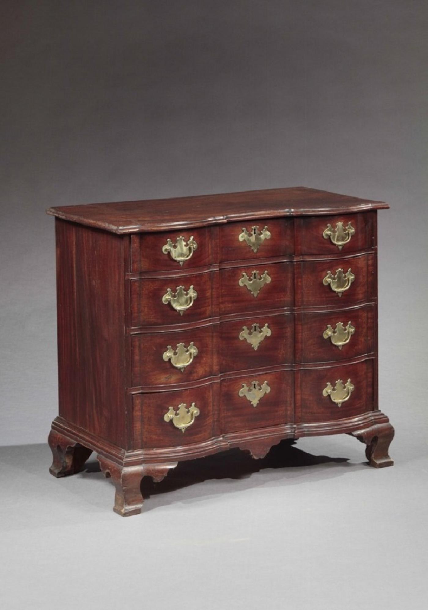 THE QUINCY FAMILY CHIPPENDALE BLOCK FRONT CHEST