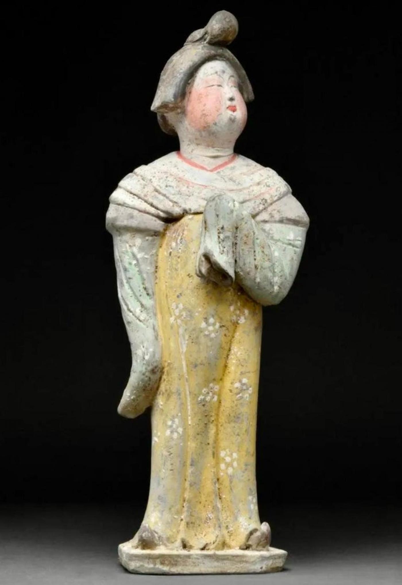 Tang Dynasty Museum Quality TL Tested Terracotta Fat Lady Figure