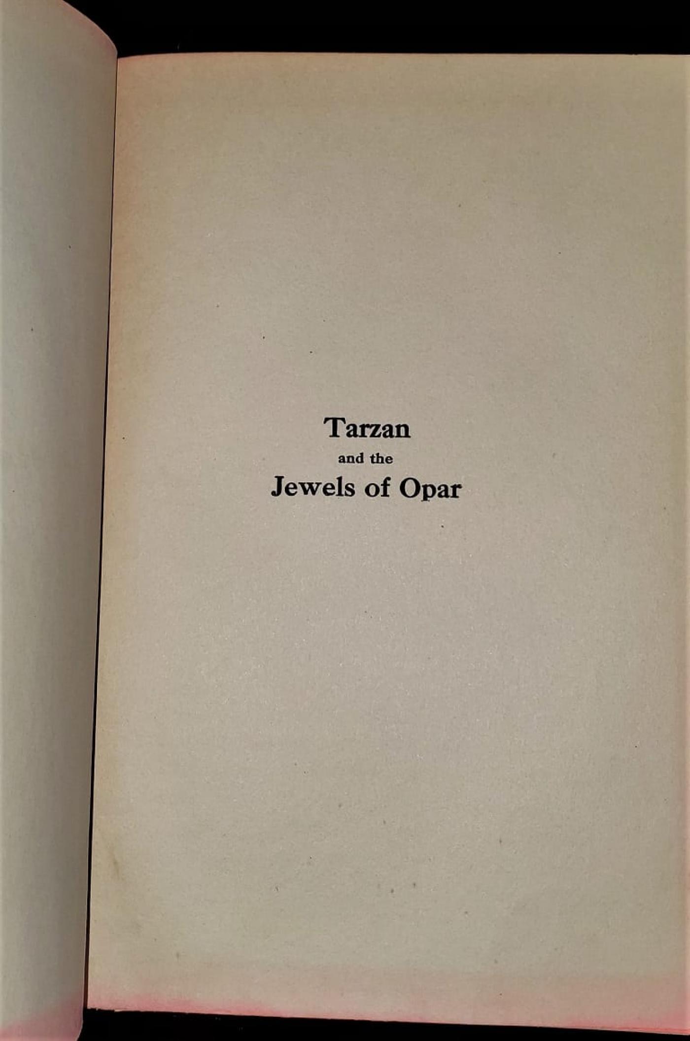 Edgar Rice Burroughs - Tarzan and the Jewels of Opar First Edition