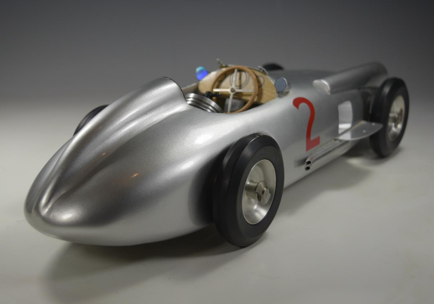 Tether Car Mercedes W 196 Streamliner Race Car Model Gas Powered
