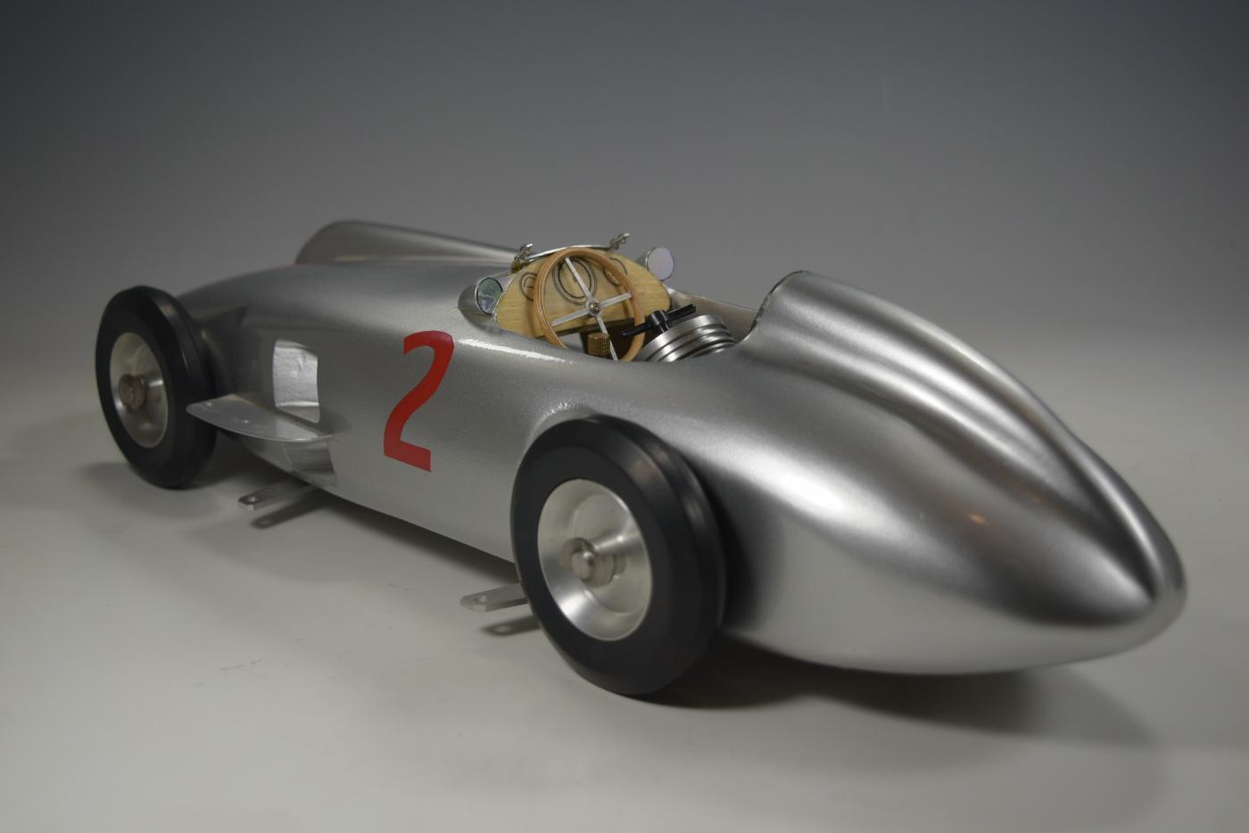 Tether Car Mercedes W 196 Streamliner Race Car Model Gas Powered